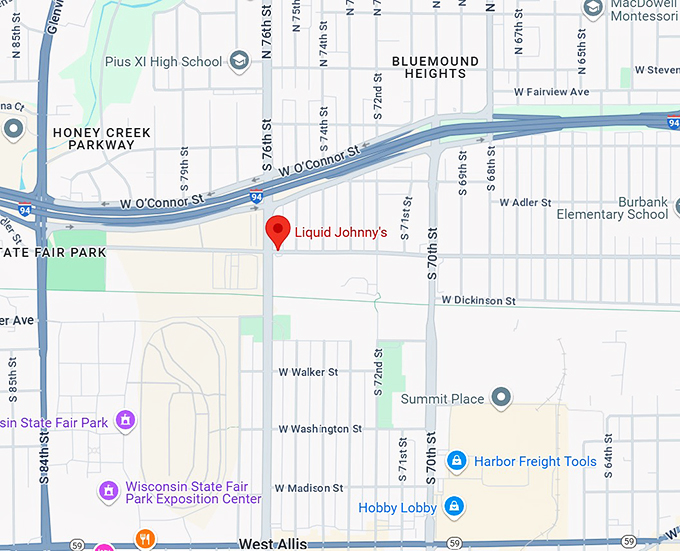 liquid johnny&rsquo;s 10 map