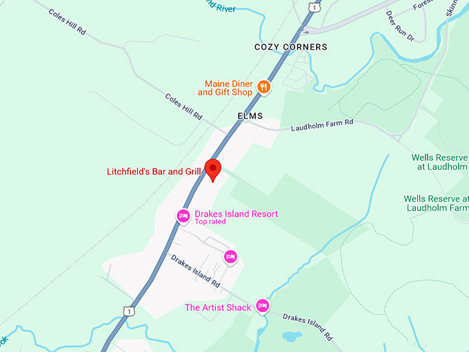 litchfield's bar and grill map