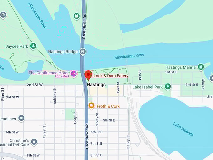 lock and dam eatery 10 map