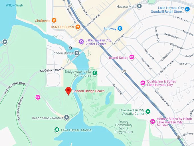london bridge beach 10 map