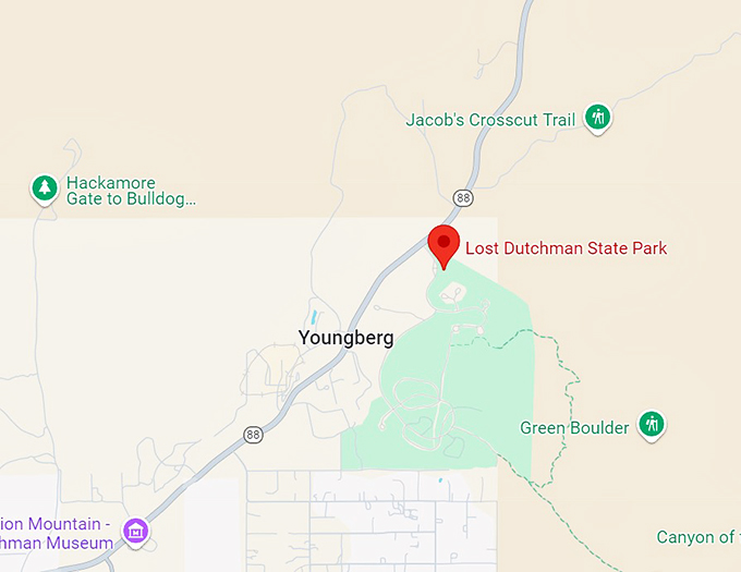 lost dutchman state park 10 map