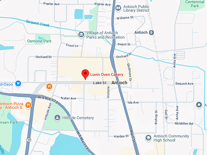 lovin oven cakery 10 map