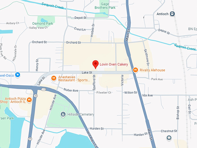lovin oven cakery 10 map