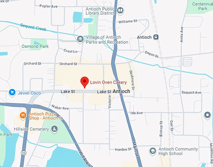 lovin oven cakery 10 map