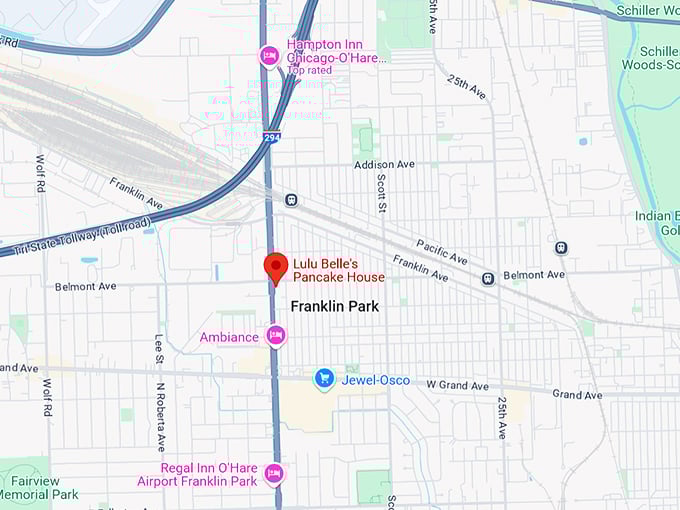 lulu belle's pancake house 10 map