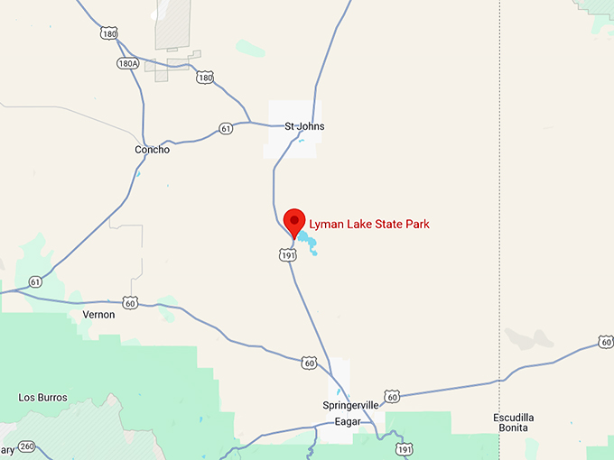 lyman lake state park 10 map