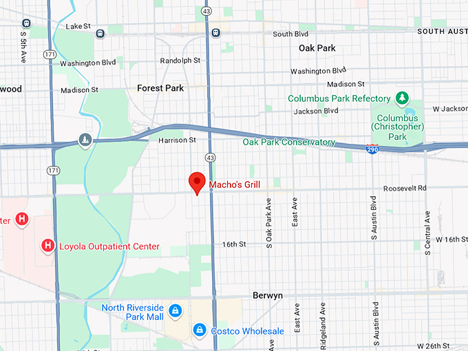 macho&rsquo;s grill 10 map