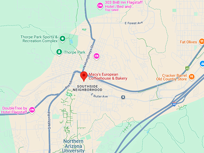 macy's european coffeehouse & bakery 10 map