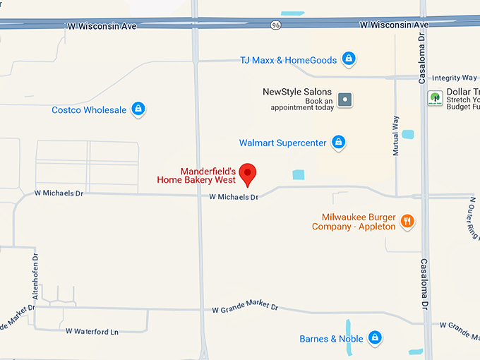 manderfield's home bakery west 10 map