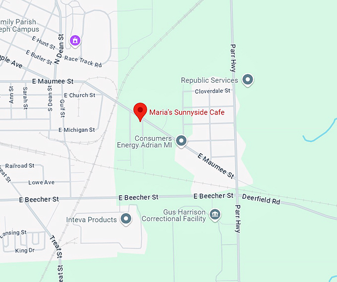 maria&rsquo;s sunnyside cafe 10 map