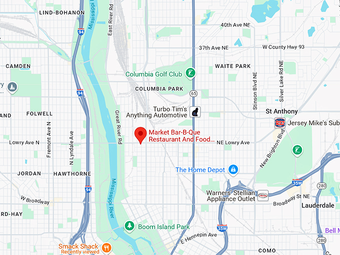 market bar b que and food trucks 10 map