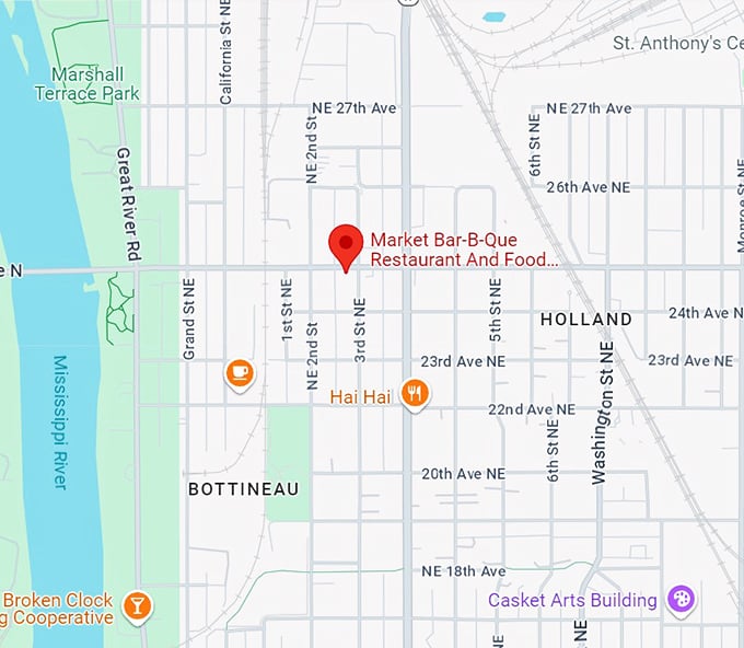 market bar b que and food trucks 10 map