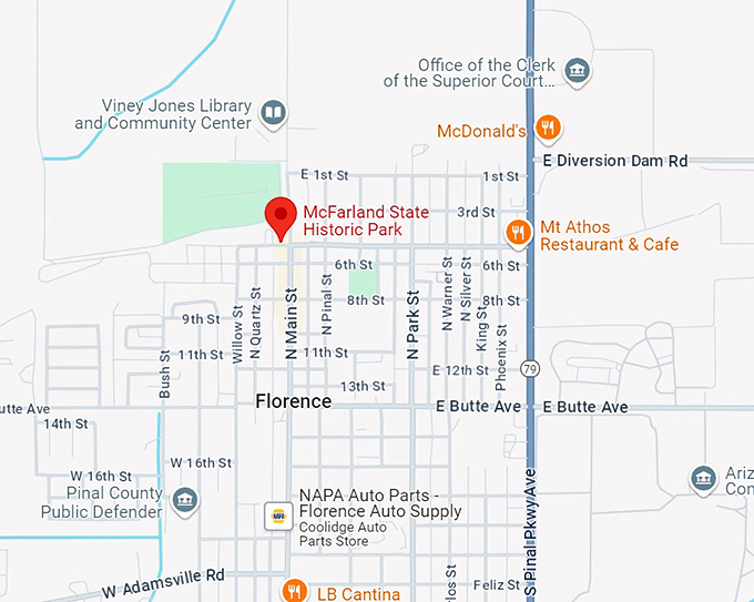 mcfarland state historic park 10 map