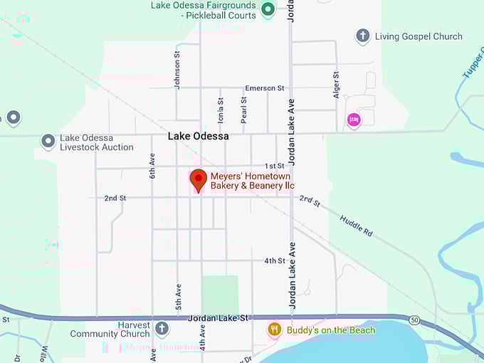 meyers' hometown bakery & beanery llc. 10 map