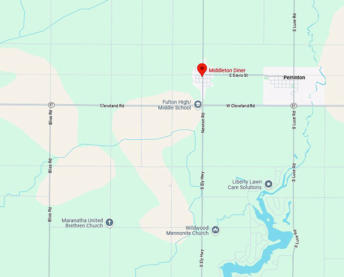middleton diner map