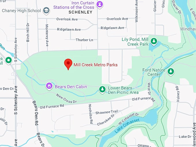 mill creek metro parks map