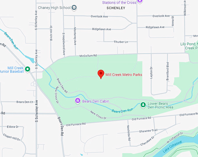mill creek metro parks 10 map