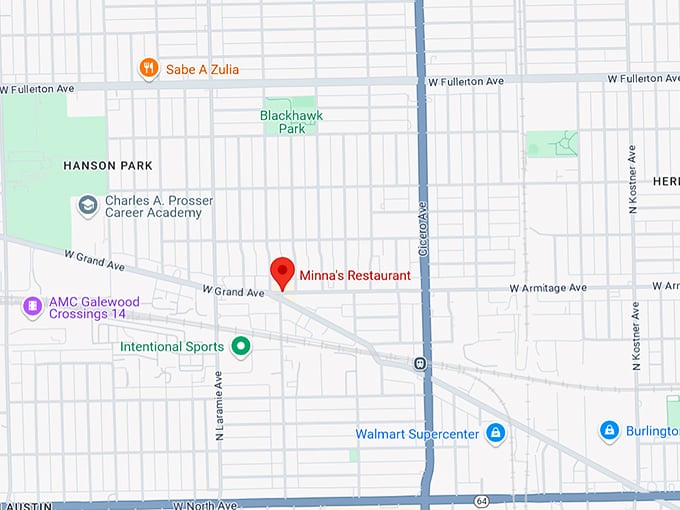 minna’s restaurant 10 map