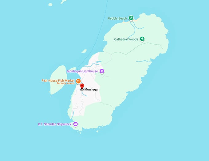 monhegan island 10 map