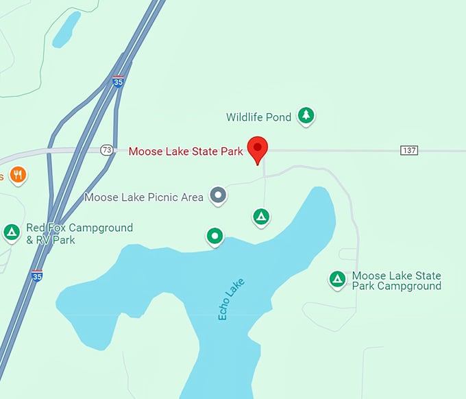 moose lake state park map