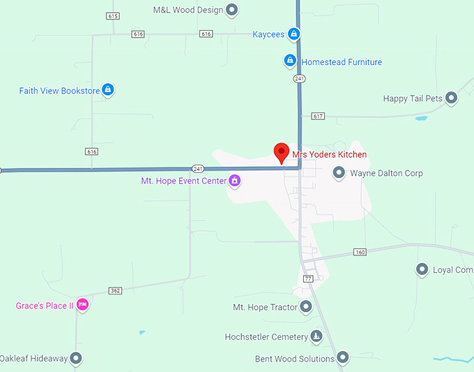 mrs yoders kitchen map