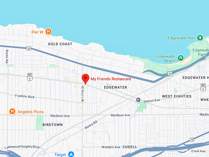 my friends restaurant 10 map