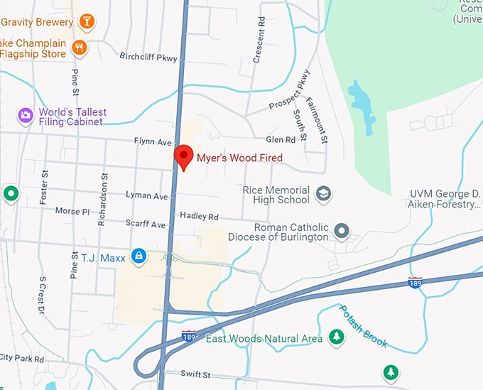 myer's wood fired 10 map