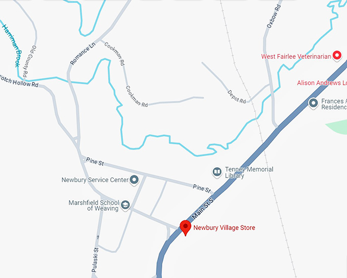 newbury village store 10 map