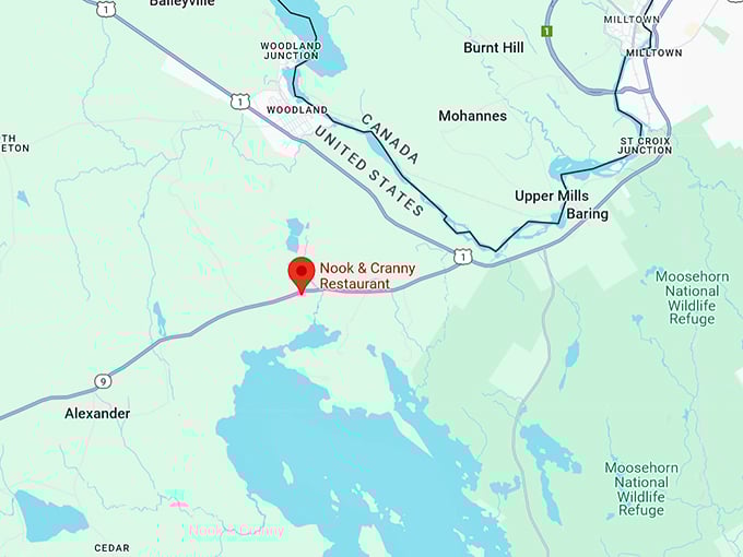 nook & cranny restaurant 10 map