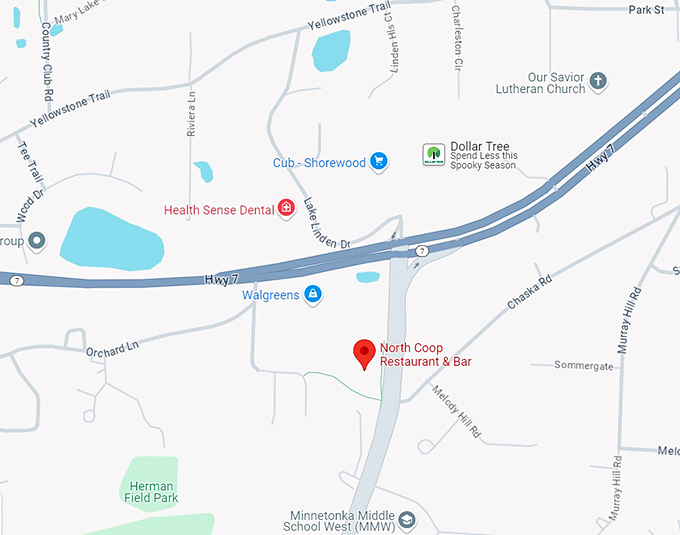 north coop restaurant & bar 10 map