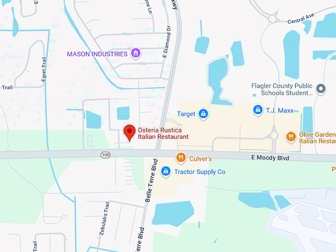 osteria rustica italian restaurant 10 map