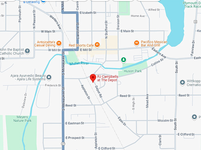 pj campbells at the depot 10 map