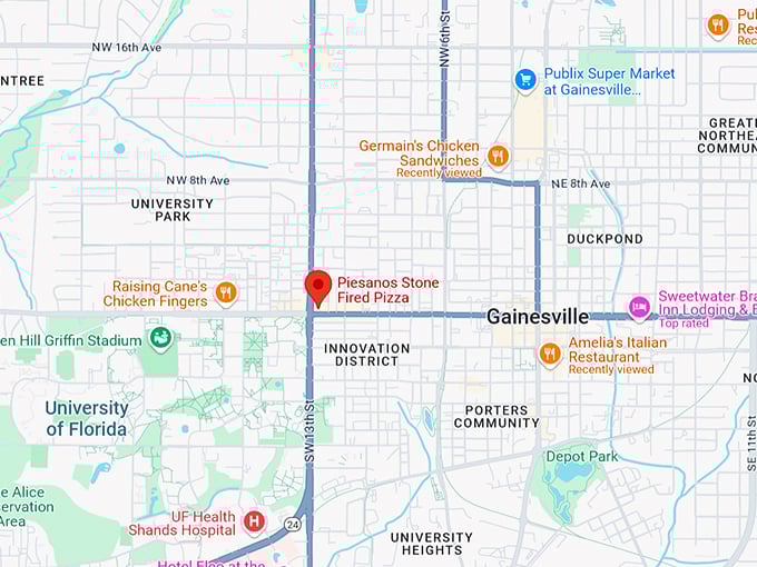 piesanos stone fired pizza 10 map