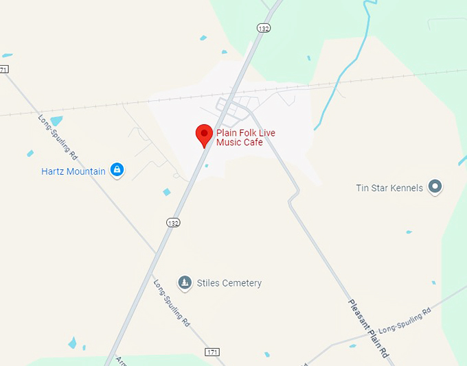 plain folk live music cafe 10 map