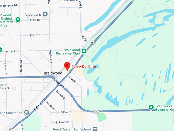 polk a dot drive in 10 map