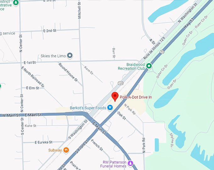 polk a dot drive in 10 map