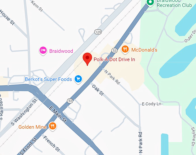 polk a dot drive in 10 map