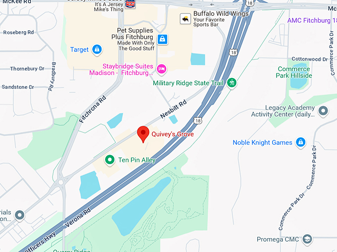 quivey's grove restaurant 10 map