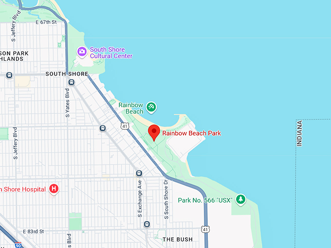 rainbow beach park 10 map