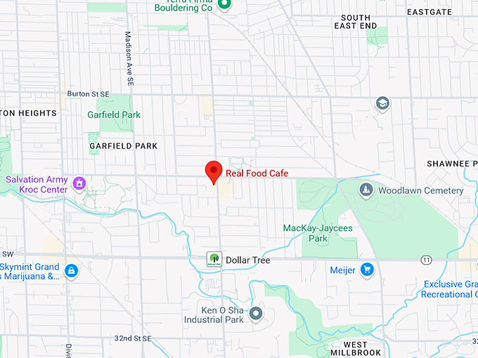 real food cafe 9 map