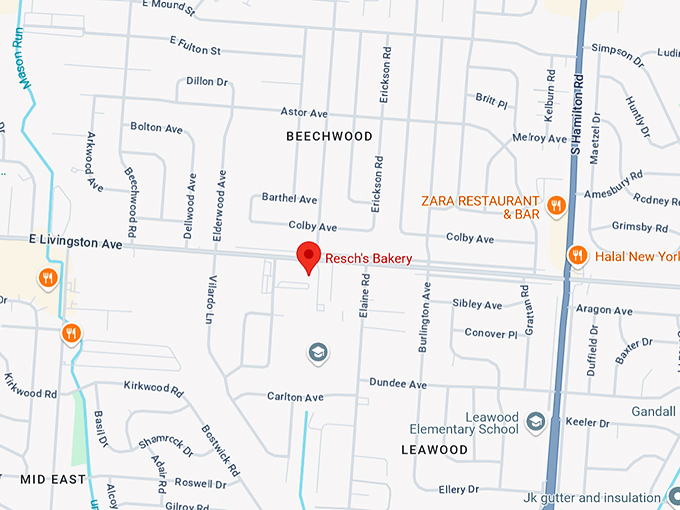 resch's bakery 10 map