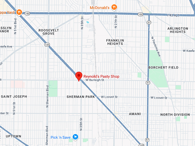 reynold's pasty shop 10 map