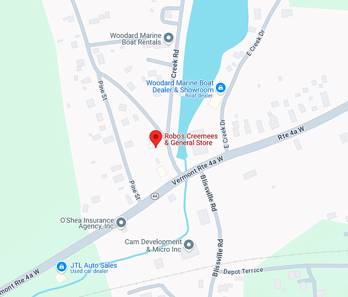 robo's creemees & general store llc 10 map