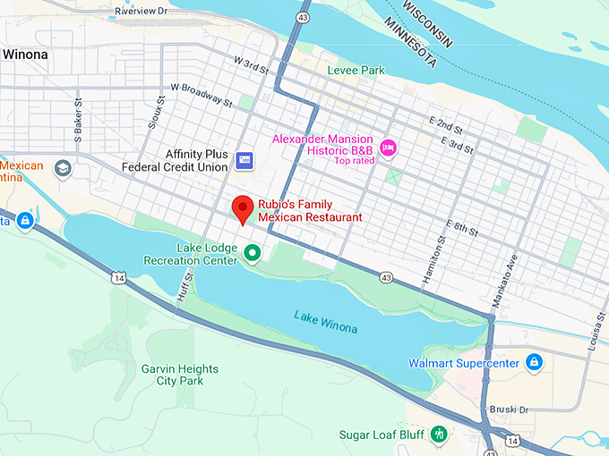 rubio&rsquo;s family mexican restaurant 10 map