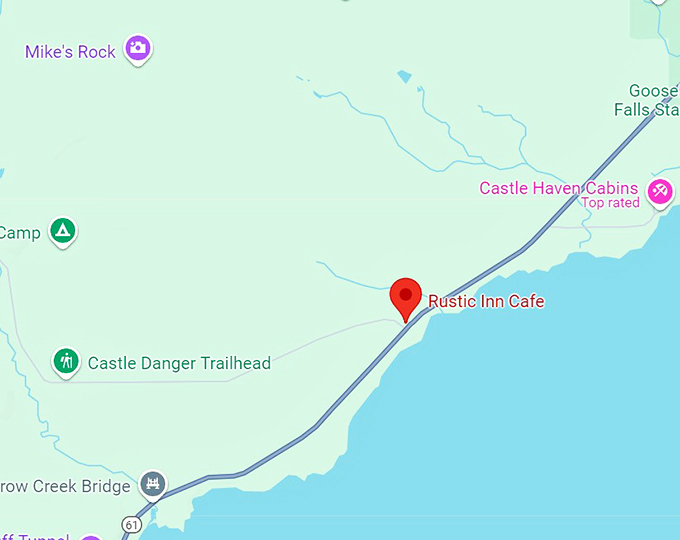 rustic inn cafe 10 map