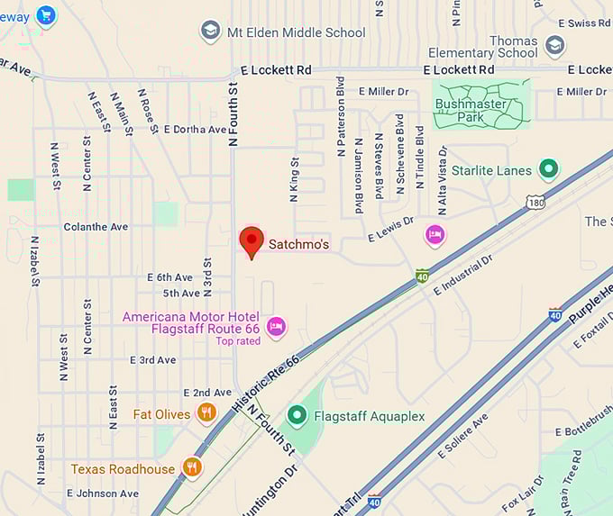 satchmo's cajun & bbq 10 map