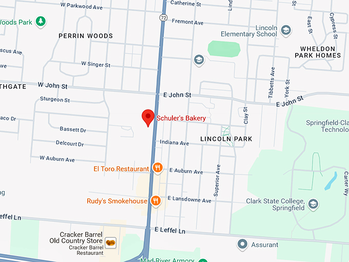 schuler's bakery limestone st. 10 map