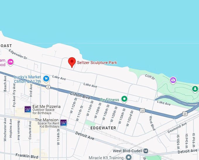 seltzer sculpture park 10 map