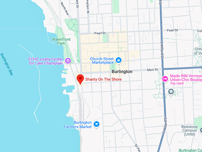 shanty on the shore map