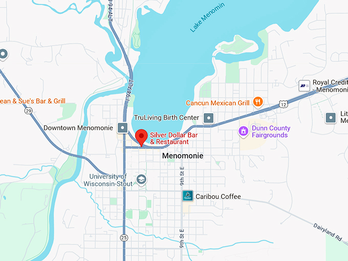 silver dollar bar and restaurant 10 map